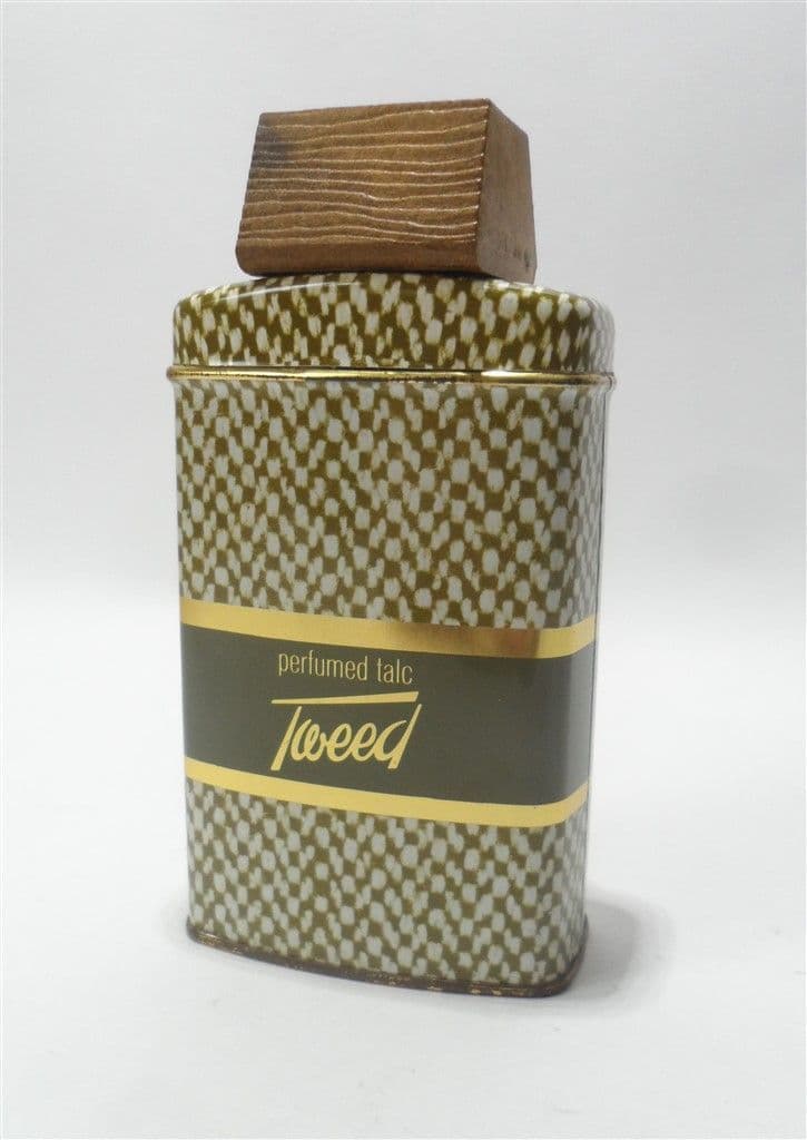 Vintage Tin Lentheric London Tweed Perfumed Talcum Talc Powder 84g gram ...