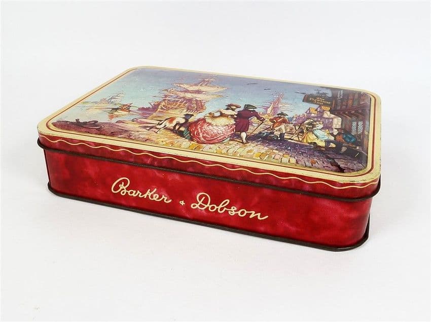 Vintage Toffee Sweet Tin Barker & Dobson Liverpool England Neptune Inn ...
