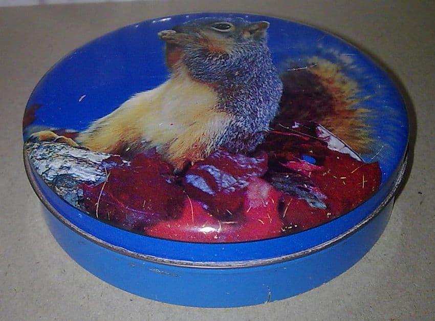 Vintage Toffee Sweet Tin Blue Bird Harry Vincent Parkes Grey Gray ...