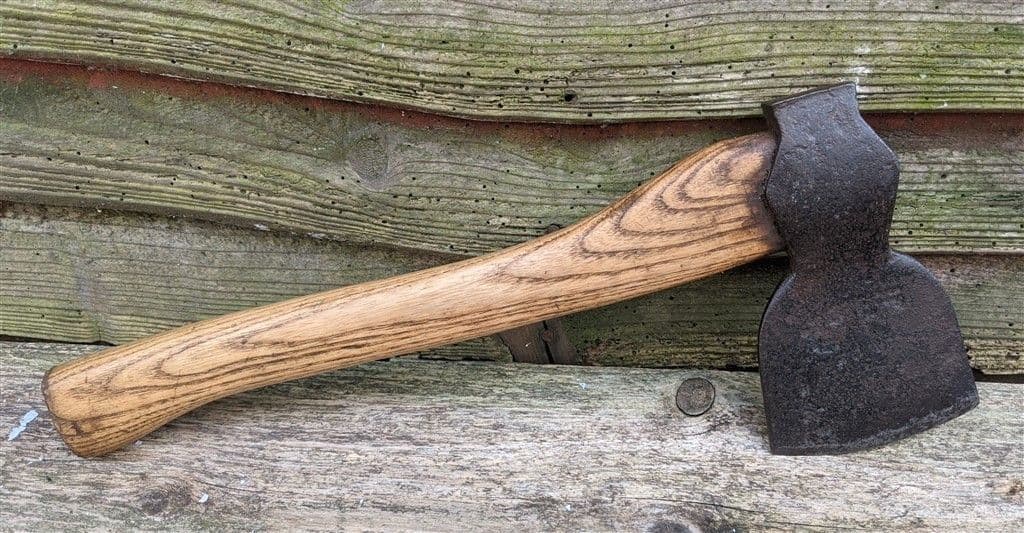 Vintage Tool Short Handled 1 1/2lb Axe Hickory Shaft Woodworkers ...