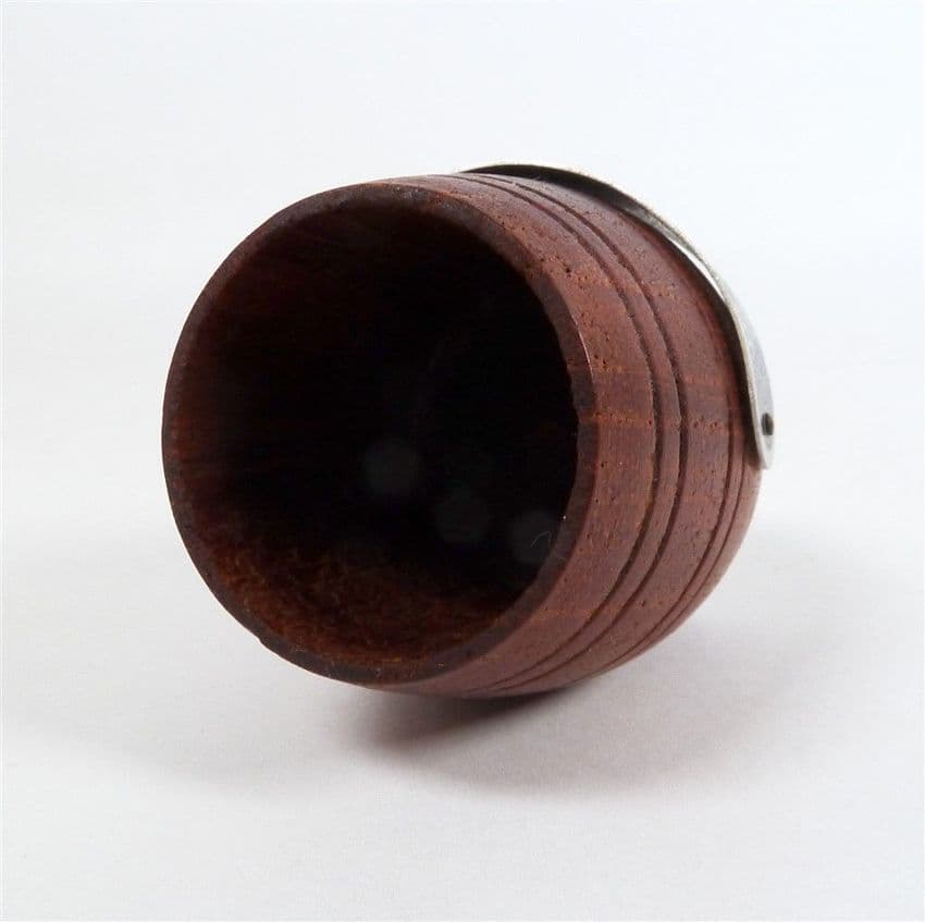 Vintage Treen HMS Wellesley 1815 Cornwall Teak Match Vesta Barrel 1950s ...