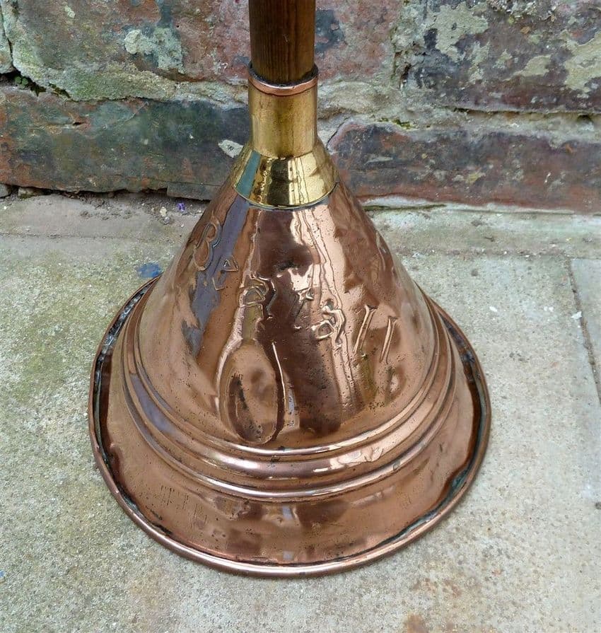 Vintage Washing Laundry Copper Beatall Long Handled Posser Plunger ...