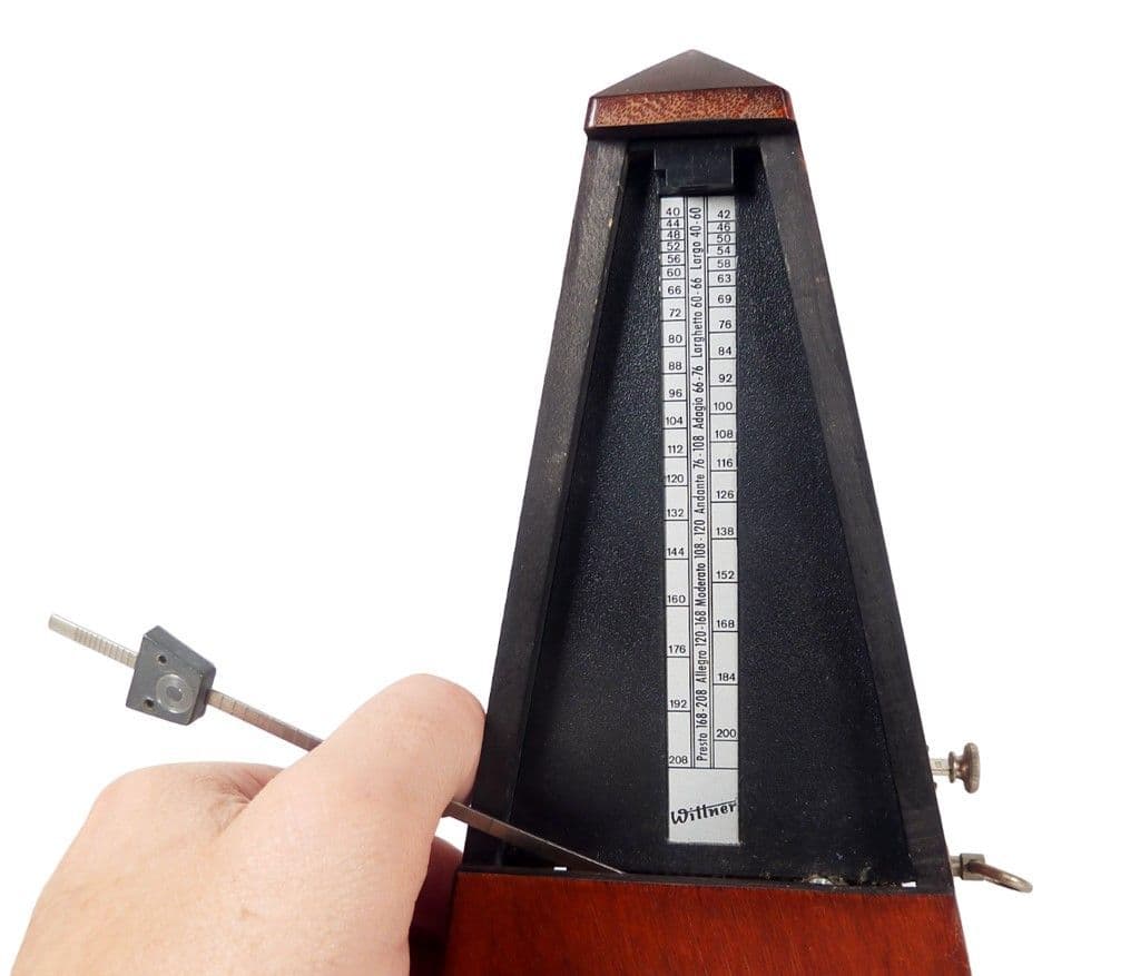 Vintage Wittner Germany Maelzal Type Clockwork Metronome Wood Wooden ...