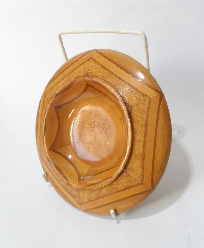 Vintage Wooden Bowl New Zealand Timber Sovereign Woodworkers Ltd Circa ...