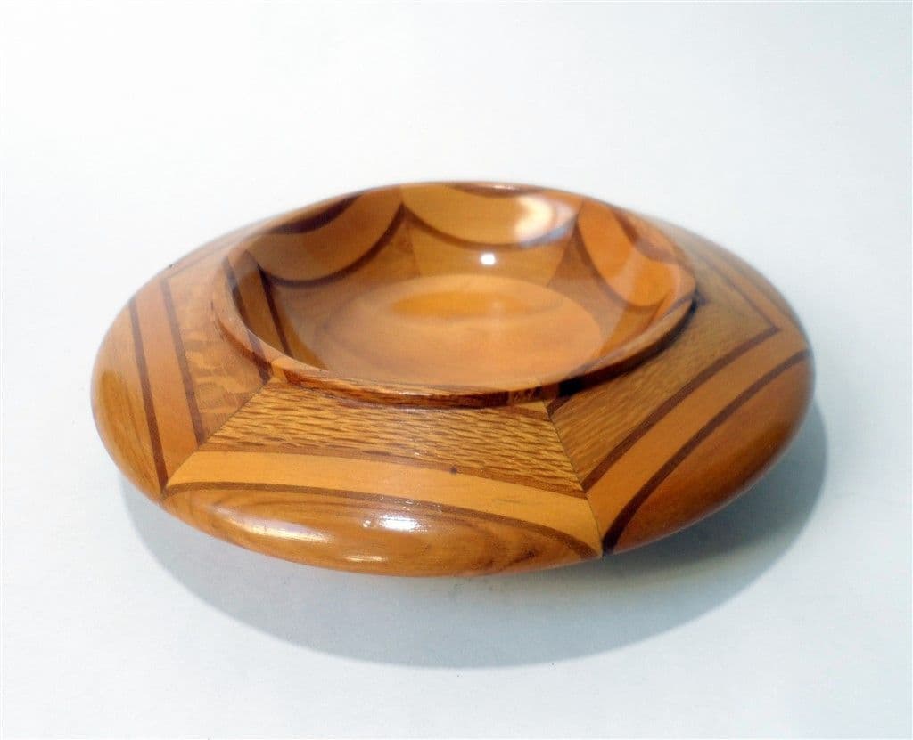 Vintage Wooden Bowl New Zealand Timber Sovereign Woodworkers Ltd Circa ...