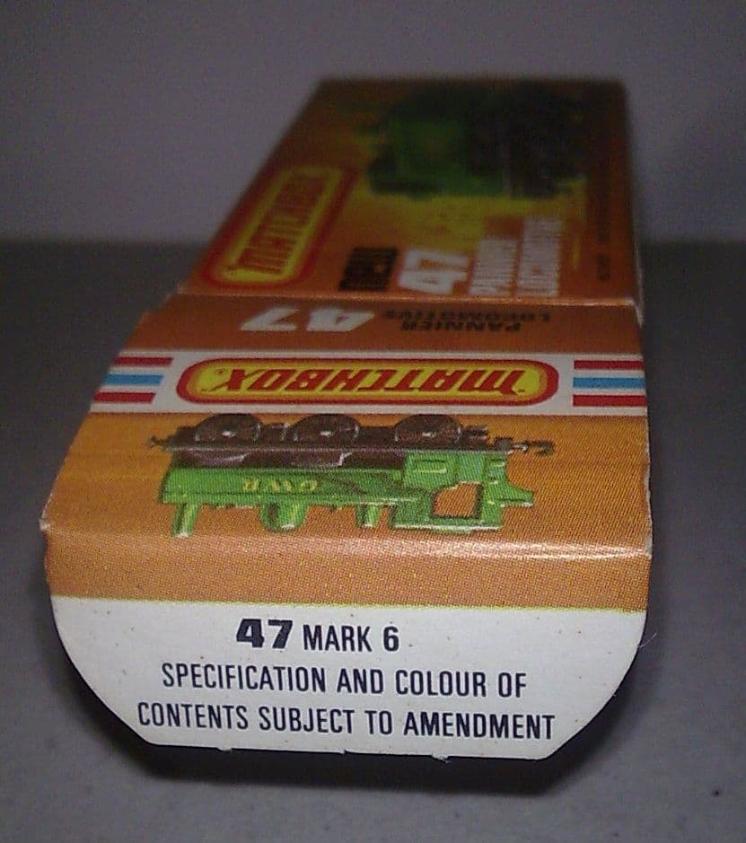 Vintage Model Toy Train Matchbox 1-75 Superfast 47 Pannier Locomotive ...