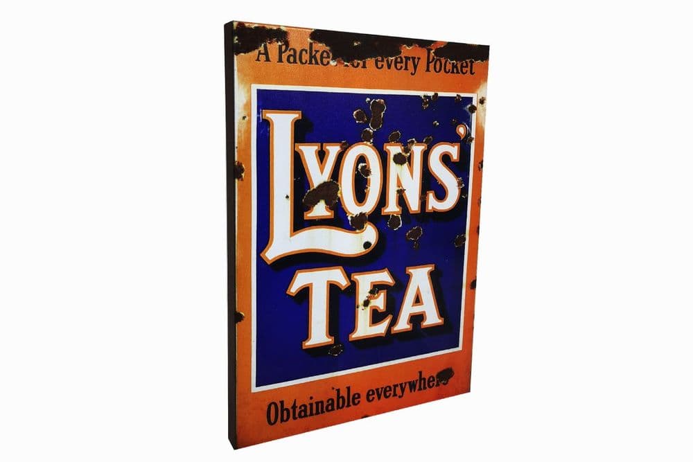 Lyons Tea Real Rusty Metal Sign 40cm x 30cm