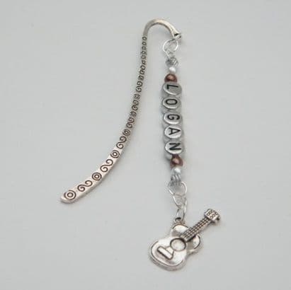 Acoustic Guitar Personalised Bookmark