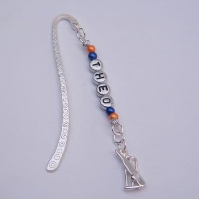 Cricket Personalised Bookmark