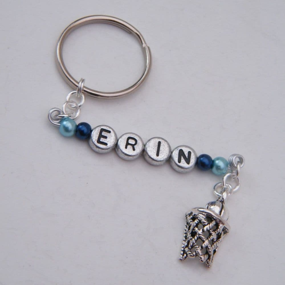 Netball Personalised Keyring