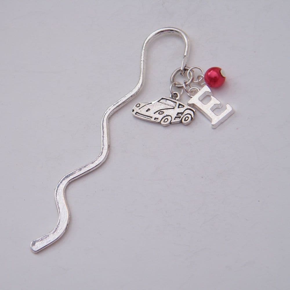 Racing Car Bookmark - Initial Wave Style