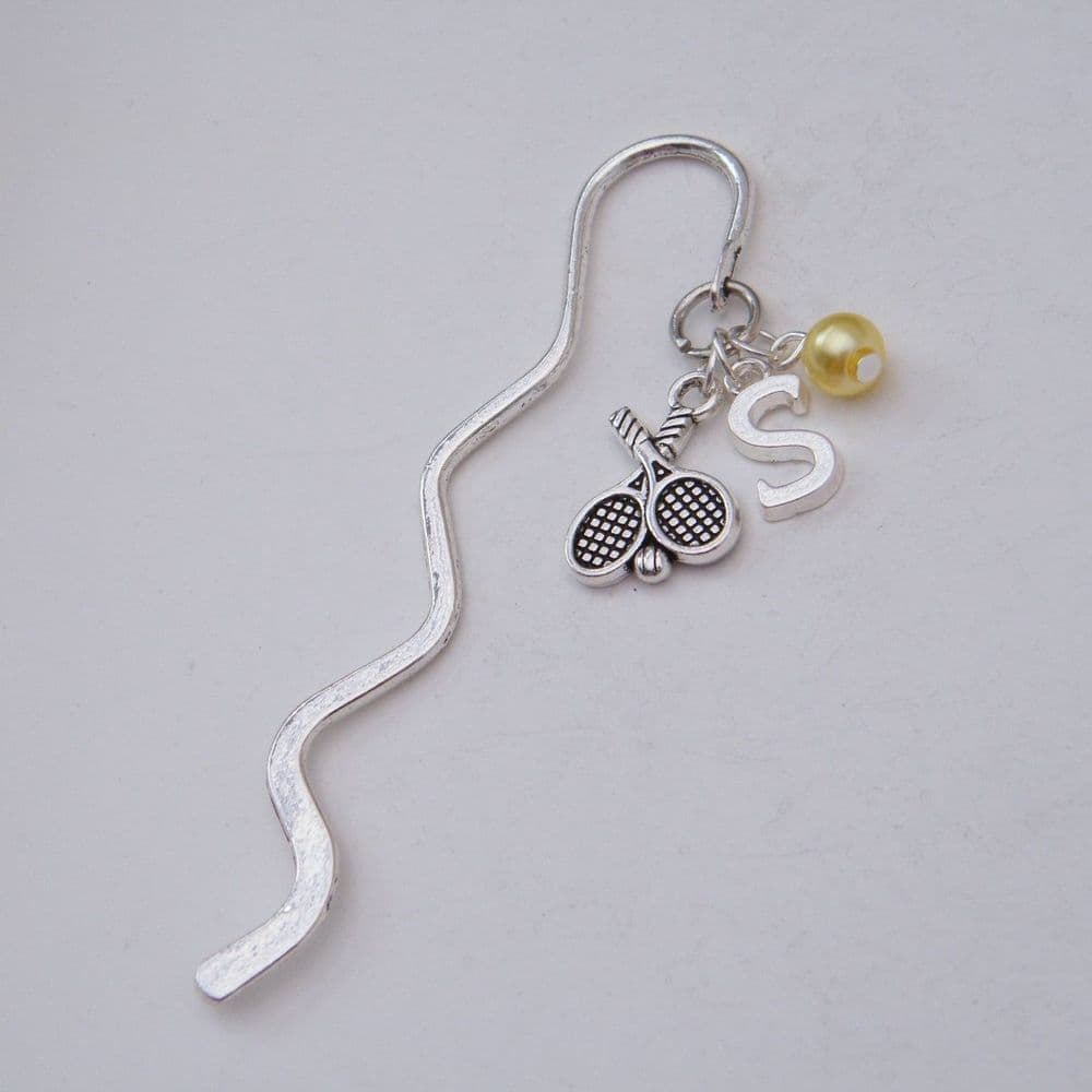 Tennis Bookmark - Initial Wave Style