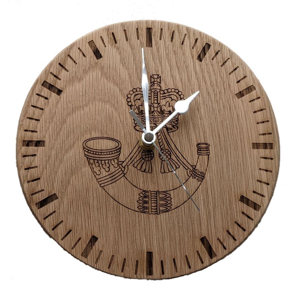 Rifles Oak Clock