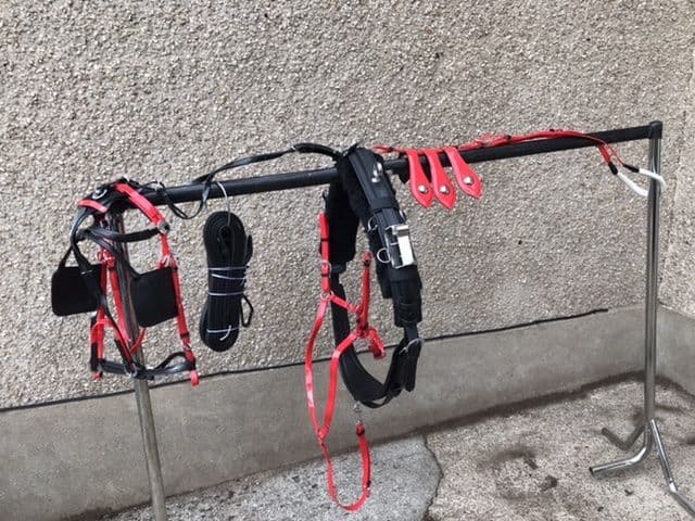Quick Hitch Trotting Harness red and black