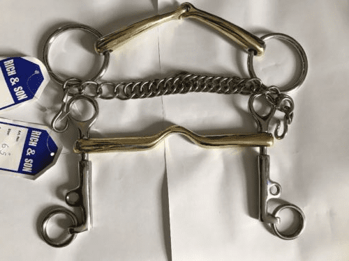 Fishback Snaffle Bit Full Cheek Double Broken Snaffle Bit For Horses ...