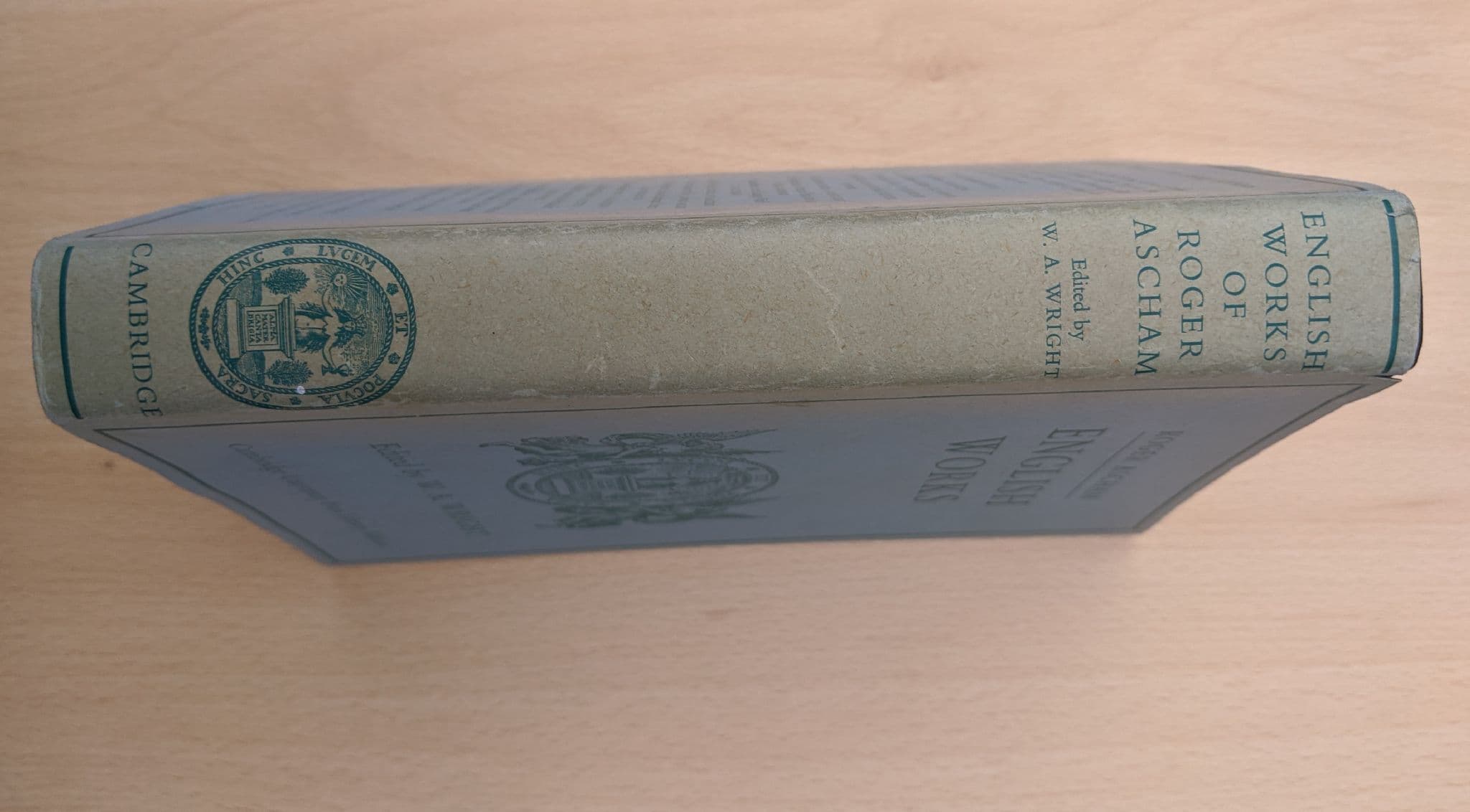 English Works of Roger Ascham hardback book