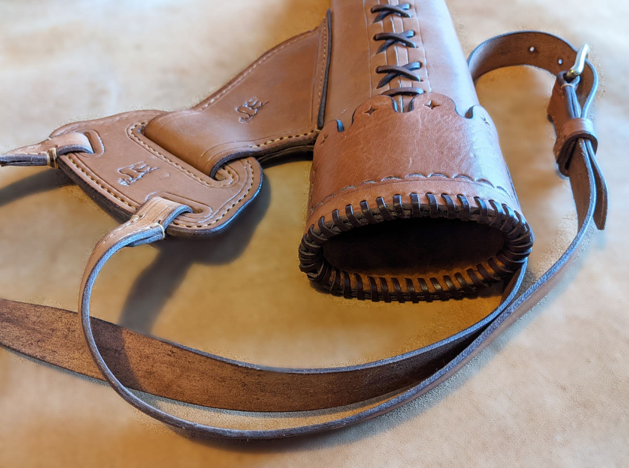 HIP QUIVER SHOULDER TYPE leather for left hand