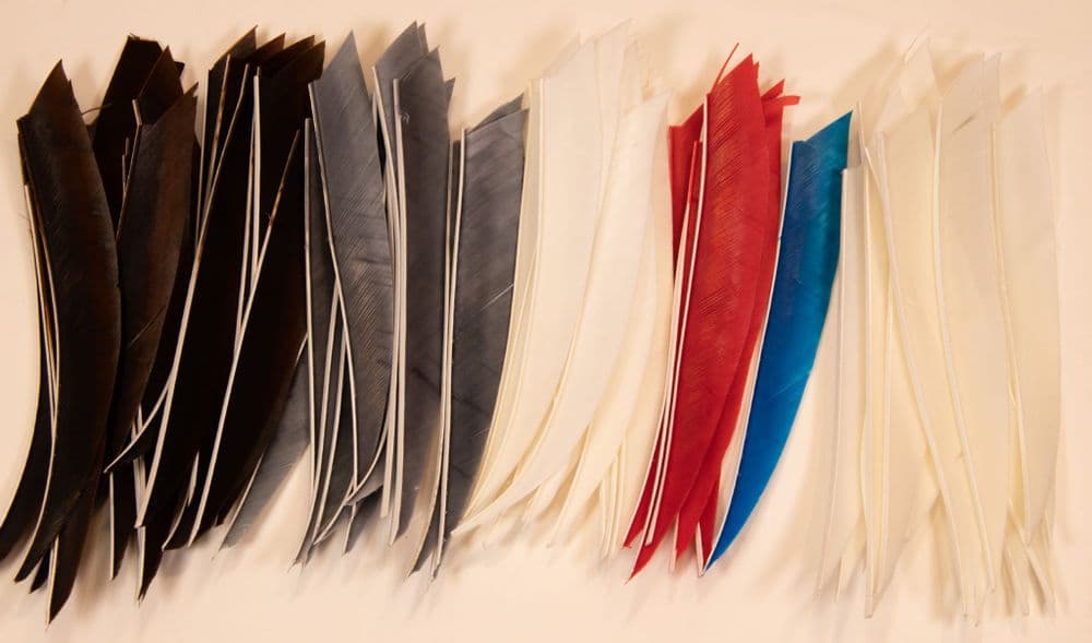 SALE 4 doz 6 1/4" inch medieval style fletchings 102