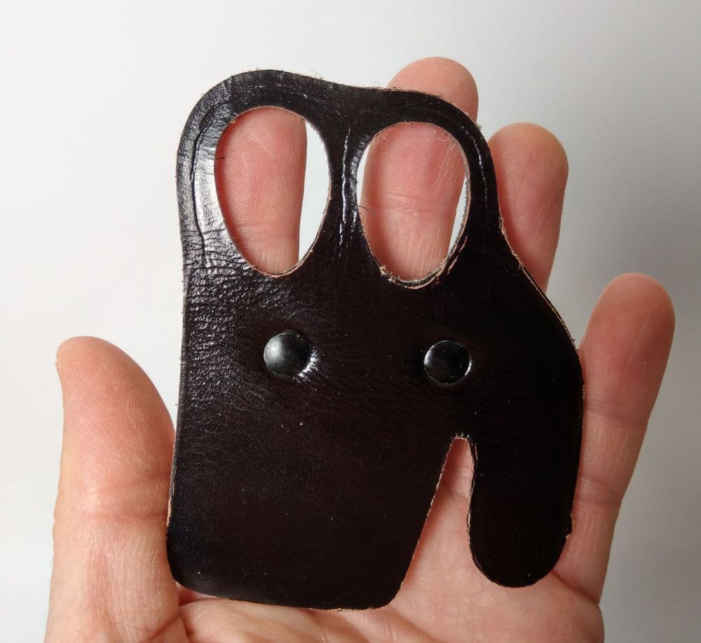 SALE DOUBLE THICKNESS LEATHER FINGER TAB