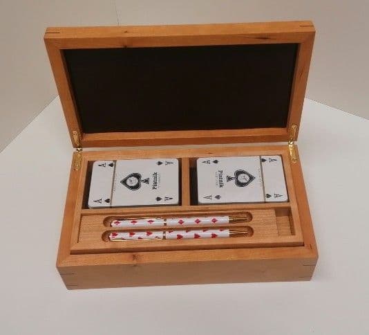 Personalised Handcrafted Wood and Leather Bridge Set