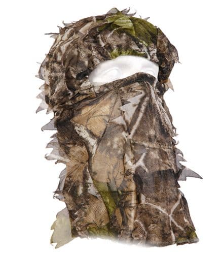 Camo Full Head Net 3D Leafy Sneaky Mask Facemask Pigeon Shooting ...