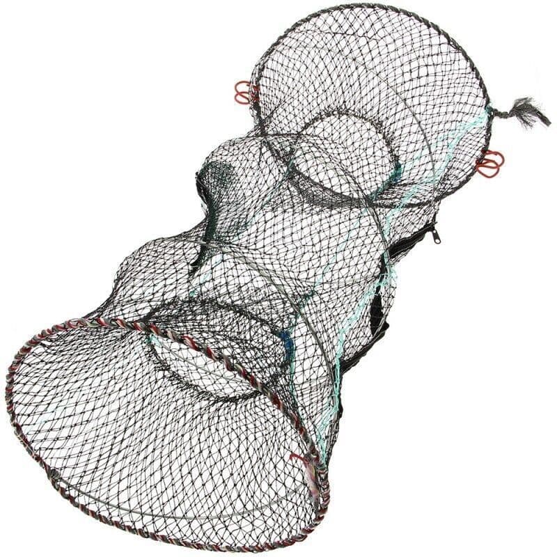 Folding Crab Crayfish Net Angling Pursuits 30cm X 60cm Fishing Drop Pot ...