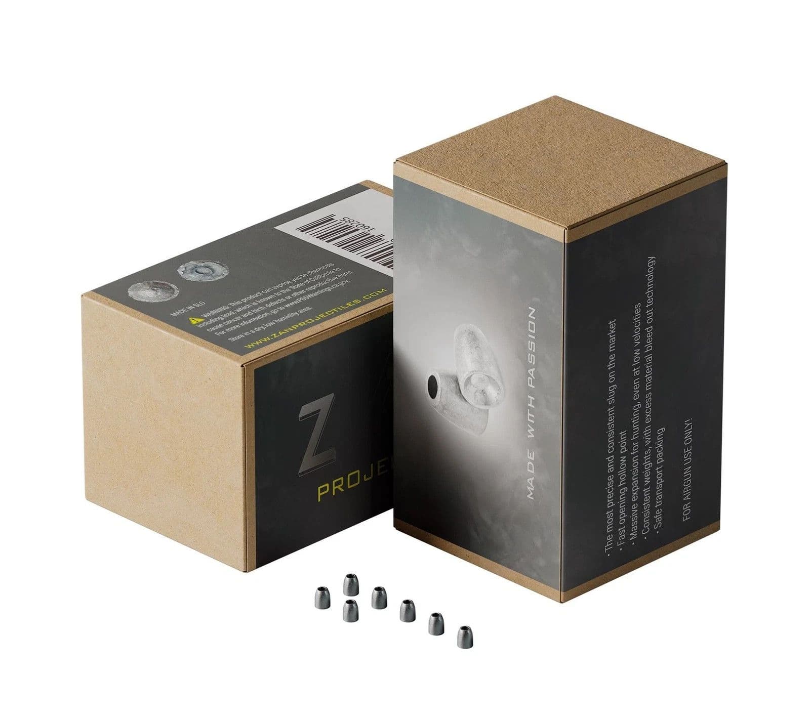 ZAN Projectiles Airgun Slugs 177 20gr Hollow Point Pellets Air Rifles 300pk