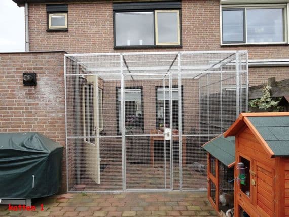 Aluminum Cat Runs Three sided