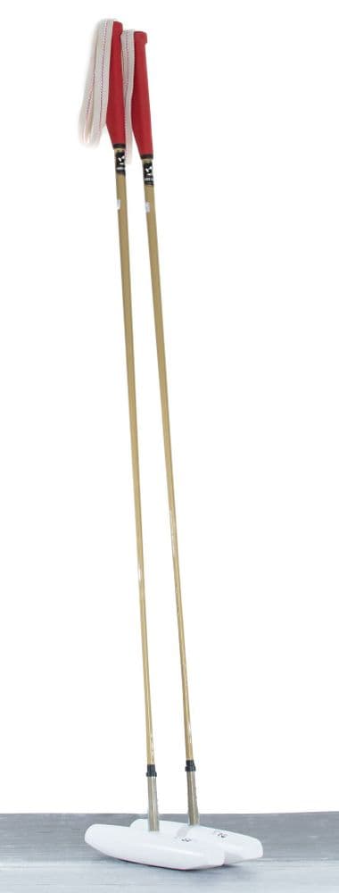 George Wood Fibrecane Arena Mallet with Red Handle & Large Head