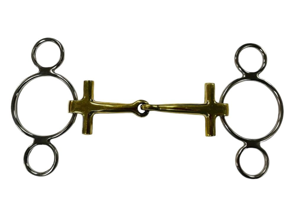 Out of Stock SALE WAS 60 3 Ring T Bar Snaffle German Silver Sample