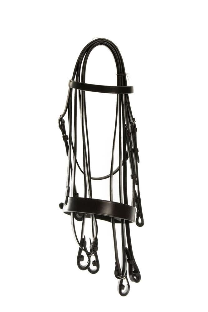 Pelham Bridle in Black Leather