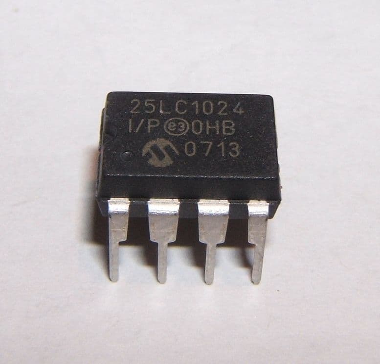 MICROCHIP - 25LC1024-I/P - EEPROM SERIAL 1024KB PDIP8