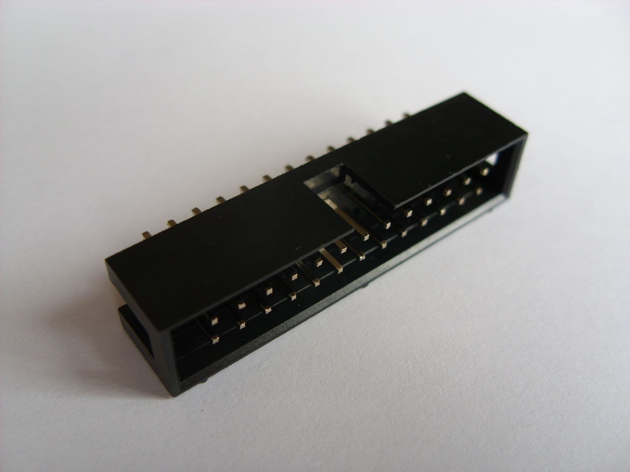 10 Way 5 5 IDC Straight Boxed Header 2 54mm Pitch Pack of 4