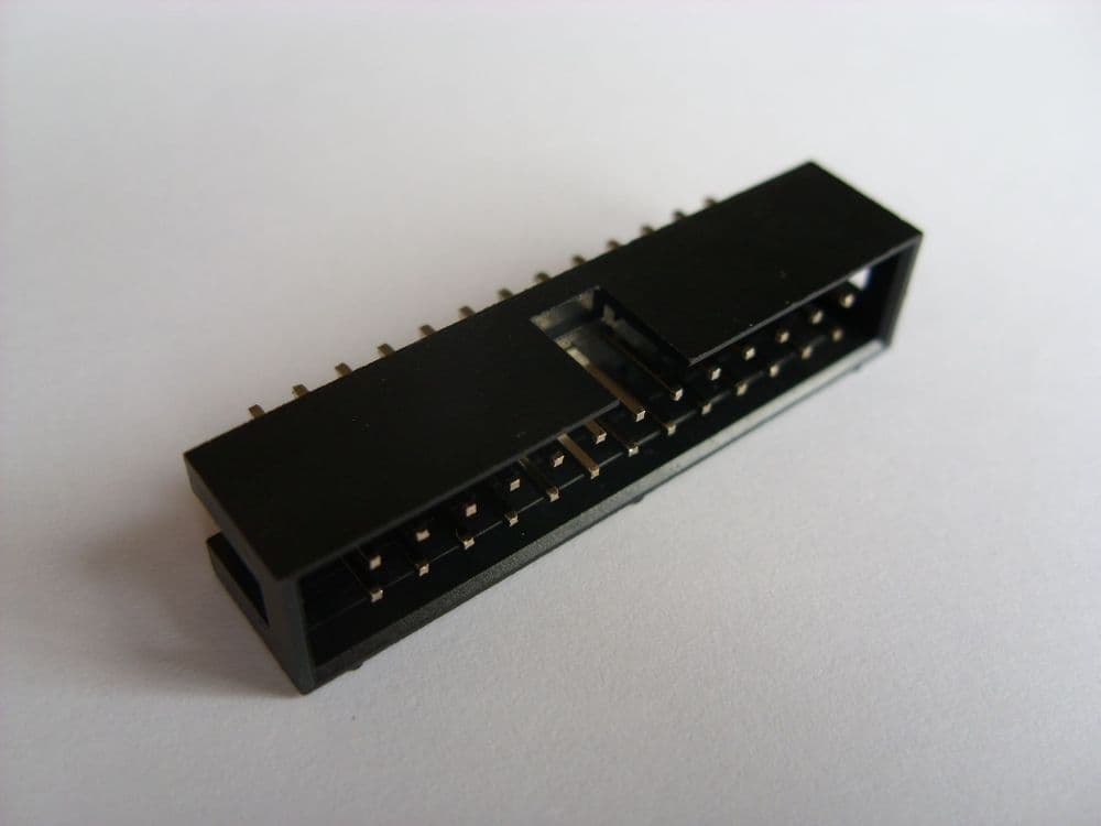 16 Way 8 8 IDC Straight Boxed Header 2 54mm Pitch Pack of 4