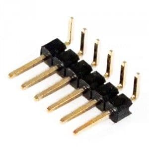 5 Way Single Row Right Angled Header Pack of 10