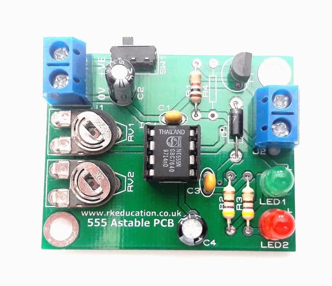 555 Astable Timer Project Self Build Kit