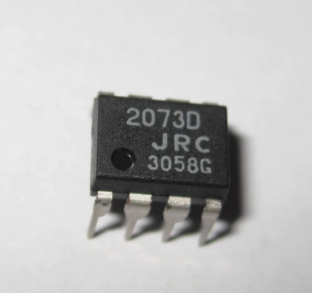 NJM2073D 2w 2w Stereo Amplifier 8 pin DIP Pack of 1