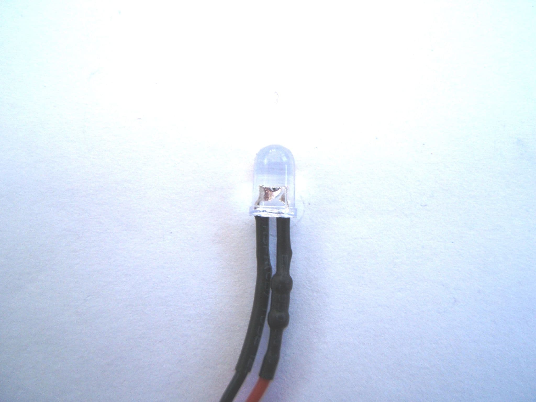 Pre Wired LEDs 5mm Clear 5V-12V Various Colours