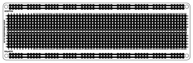 Rk Education PCB Copper Matrix Prototyping Solderable Breadboard