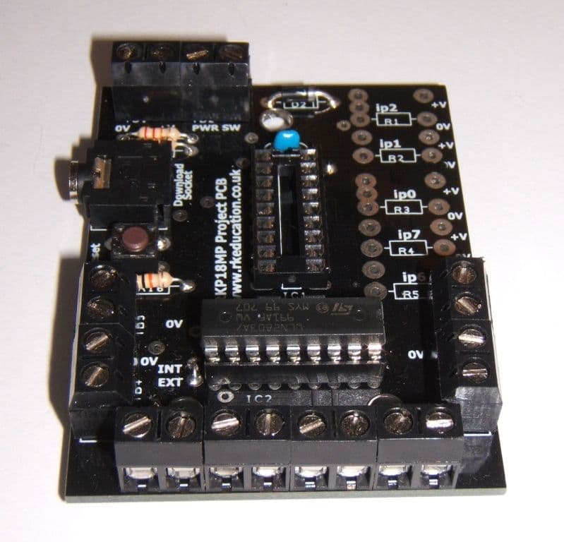 RKP18MP Medium Power Project PCB with ULN2803 for 18 pin PIC PICAXE and ...
