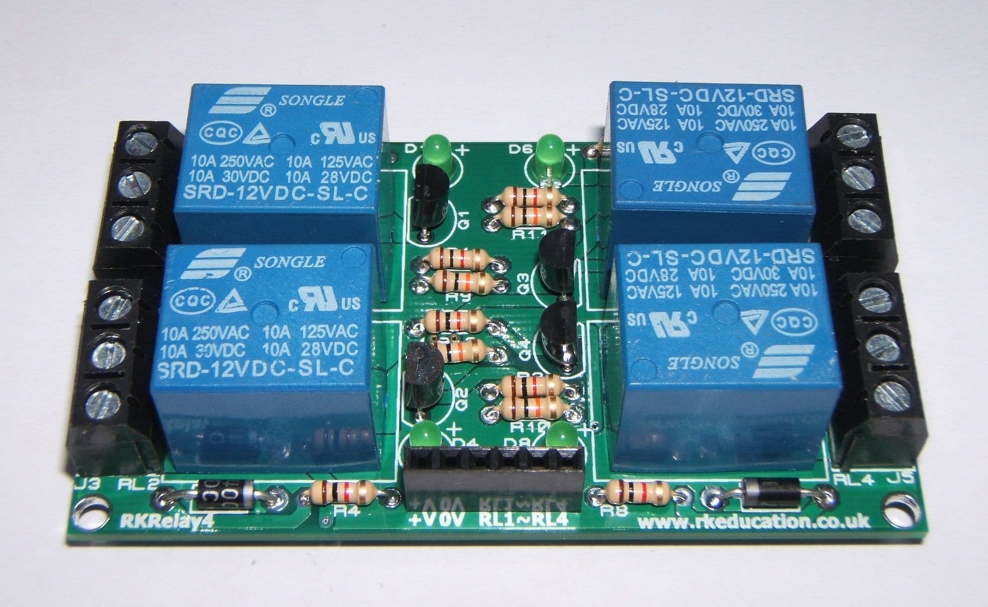 RKRelay4 Relay Module - Great for Atmel Arduino & Raspberry PI - Self ...