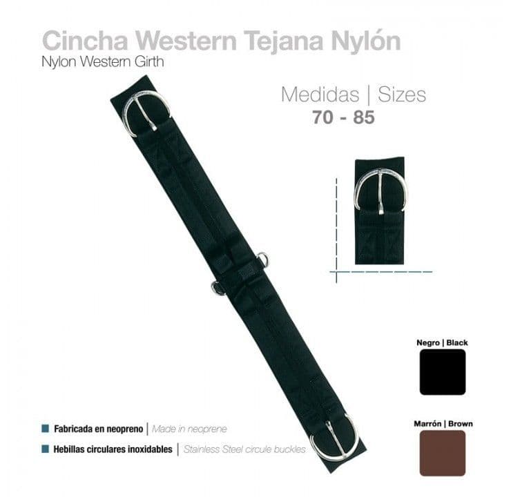 Nylon Western girth