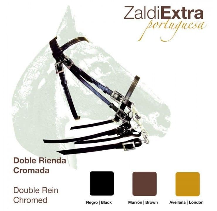 Portuguese working double bridle by Zaldi