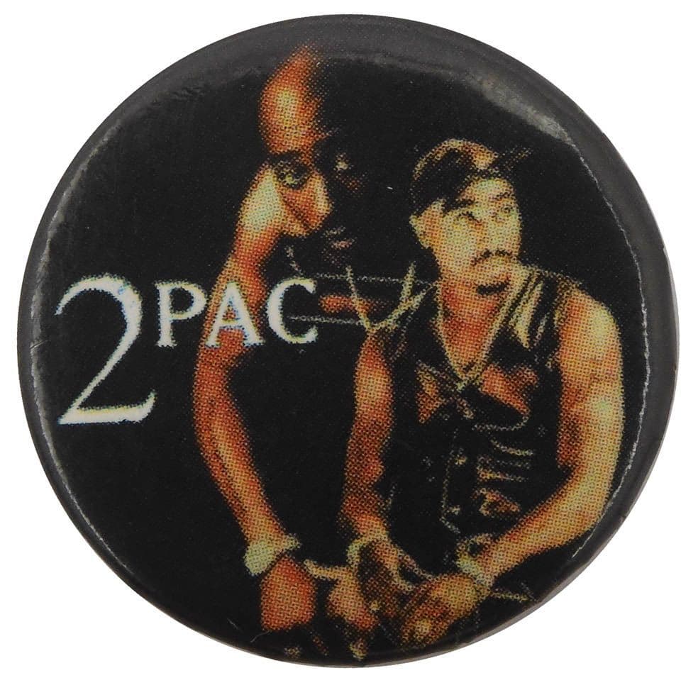 2Pac - Double Button Badge