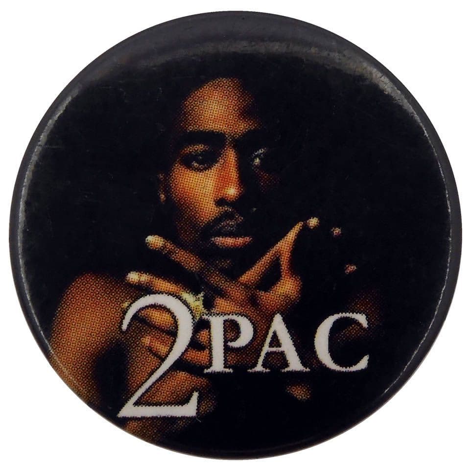 2Pac - Hands Button Badge
