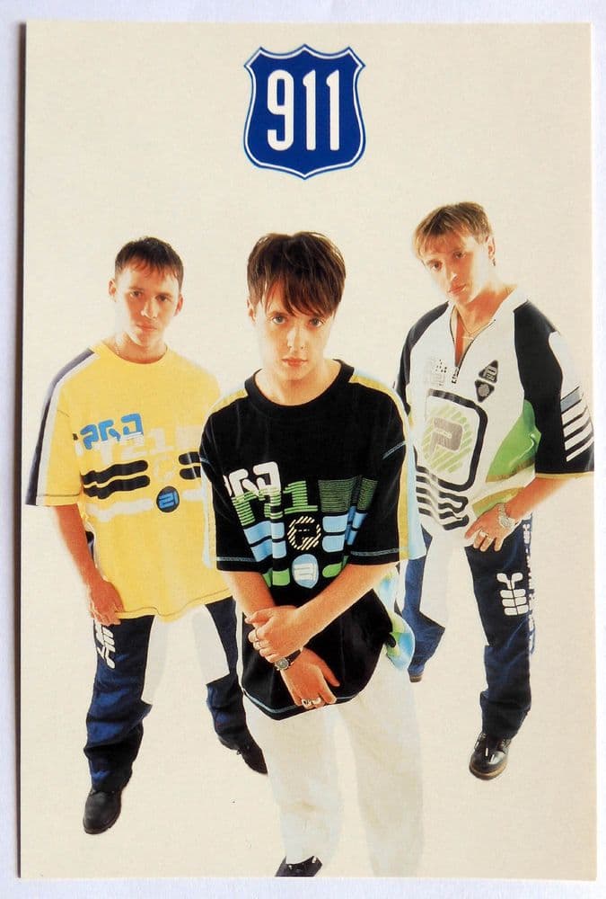 911 - Group White Postcard