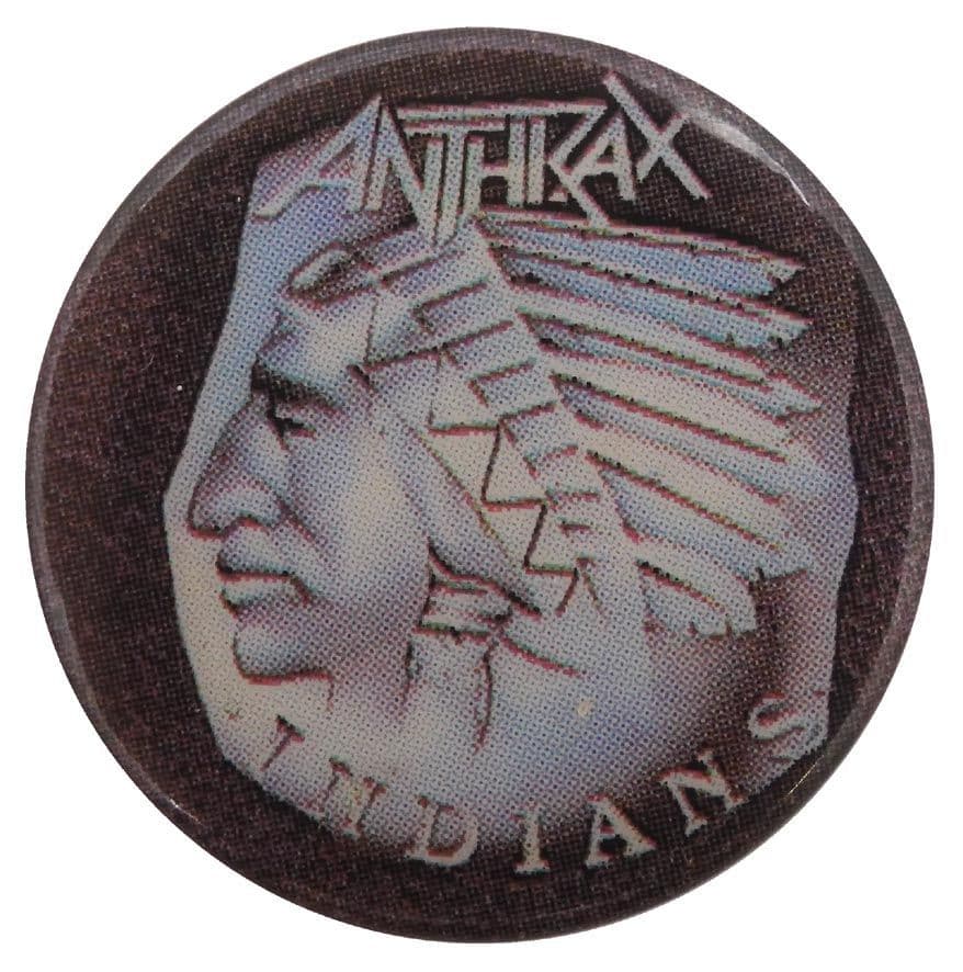 Anthrax - Indians Button Badge
