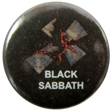 Black Sabbath - Devil and Cross Button Badge