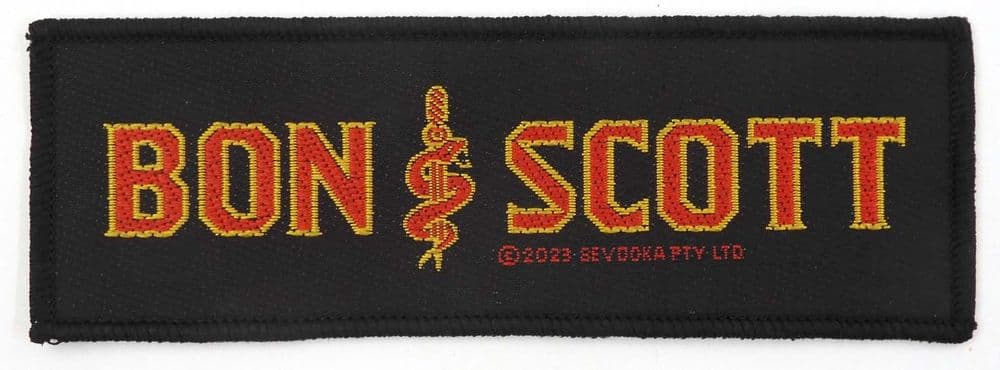 Bon Scott - Logo Woven Patch AC/DC