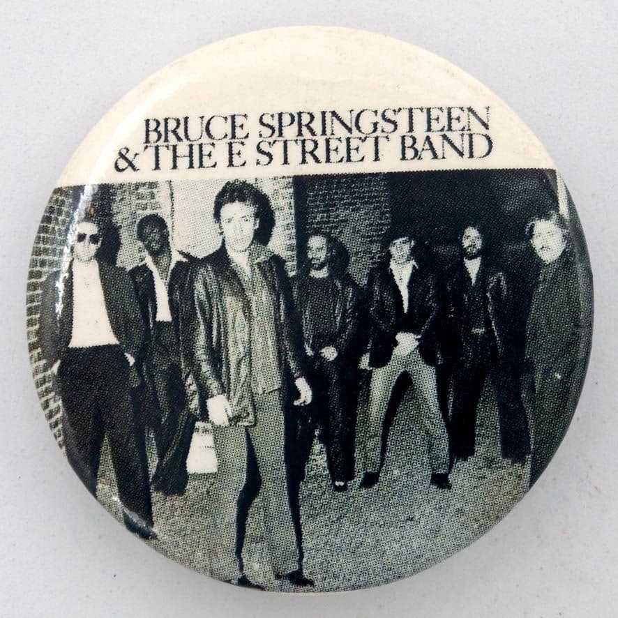 Bruce Springsteen and the E Street Band - Group Vintage Large Button Badge